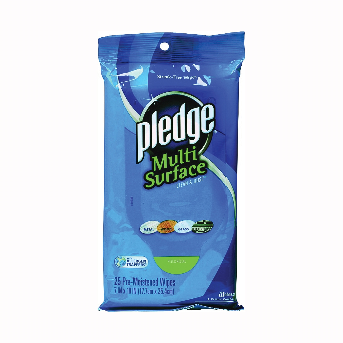 Pledge 21462 Cleaning Wipes, 10 in L, 7 in W