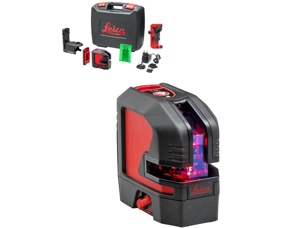 Leica Lino L2P5G-1 Crossline & Point Laser Level with Lion battery ...