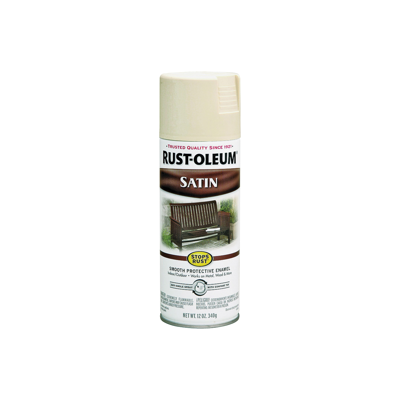 Stops Rust 7758830 Rust Preventative Spray Paint, Low Satin, Almond, 12 ...