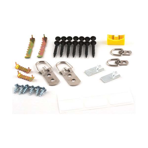 Hillman 121181 Hangman Picture Hanging Kit, Steel, Zinc, 21-Piece